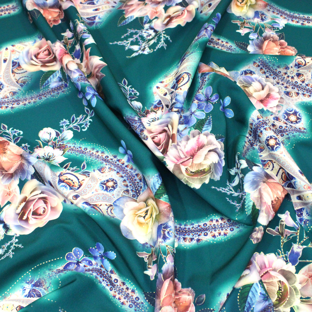 3 Metre, Dressmaking Matt Satin,- 55" Wide- Emerald – Cut Price Fabrics