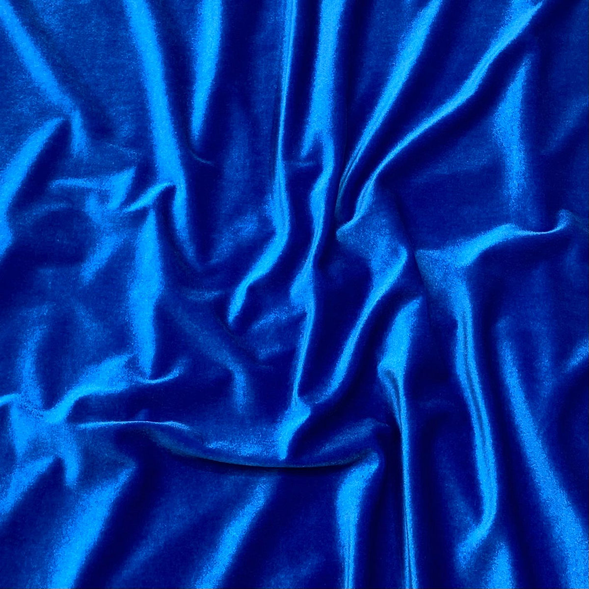 3 Metres Super Smooth Spandex Velvet 60" Wide (Royal) – Cut Price Fabrics