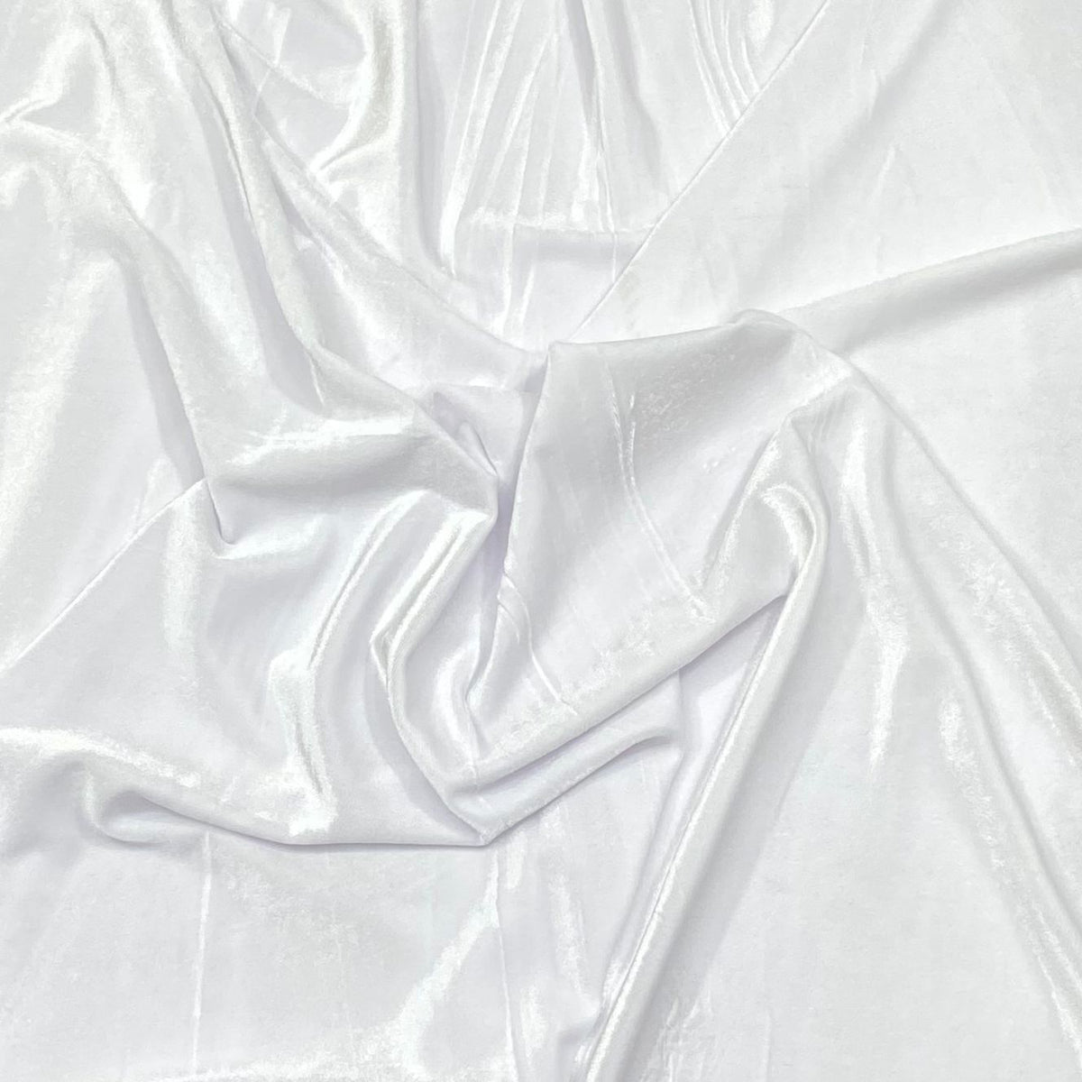 3 Metres Super Smooth Spandex Velvet 60" Wide (White) – Cut Price Fabrics