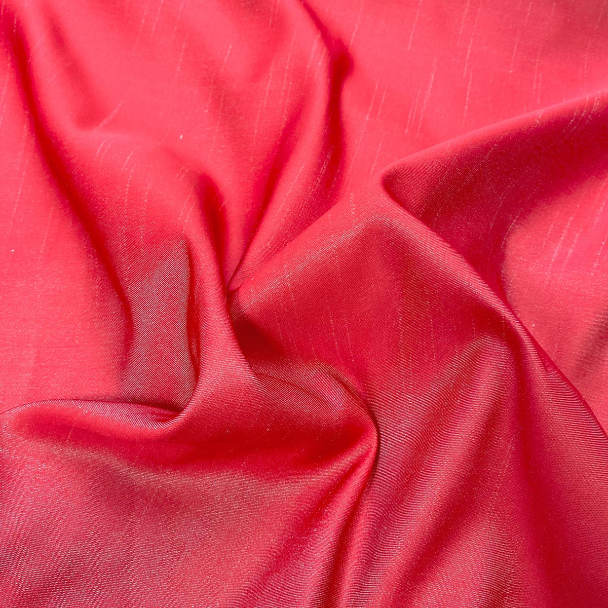 3 Metres, Polyester Silk, 'Red' - 60" Wide – Cut Price Fabrics