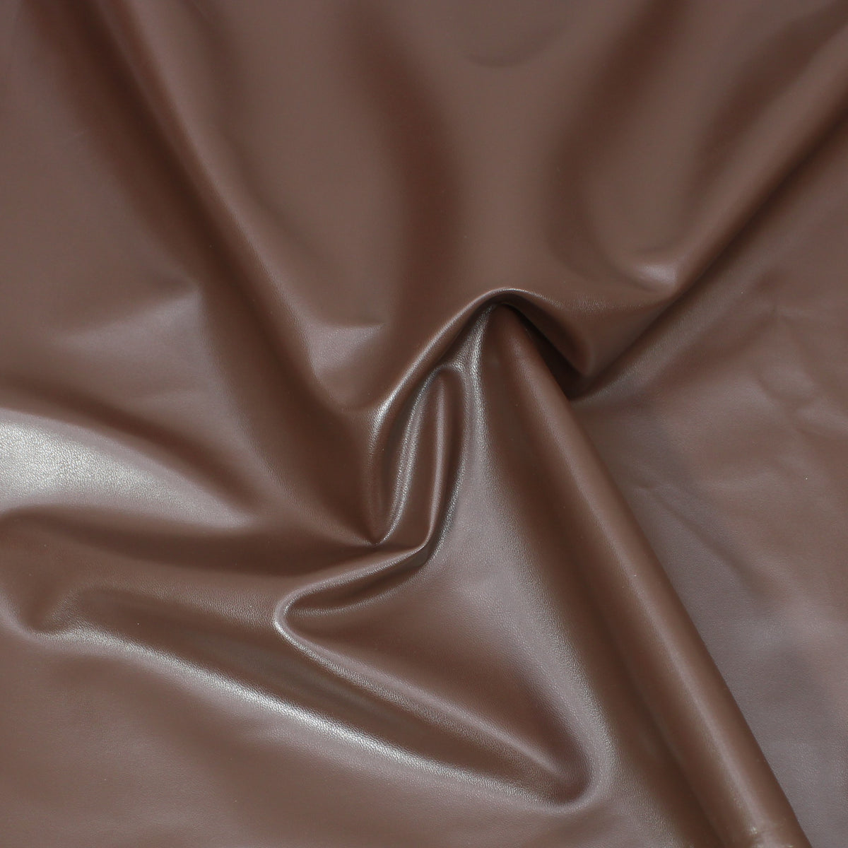 3 Metres, Leatherette on Lycra, 'Chocolate' - 55" Wide – Cut Price Fabrics