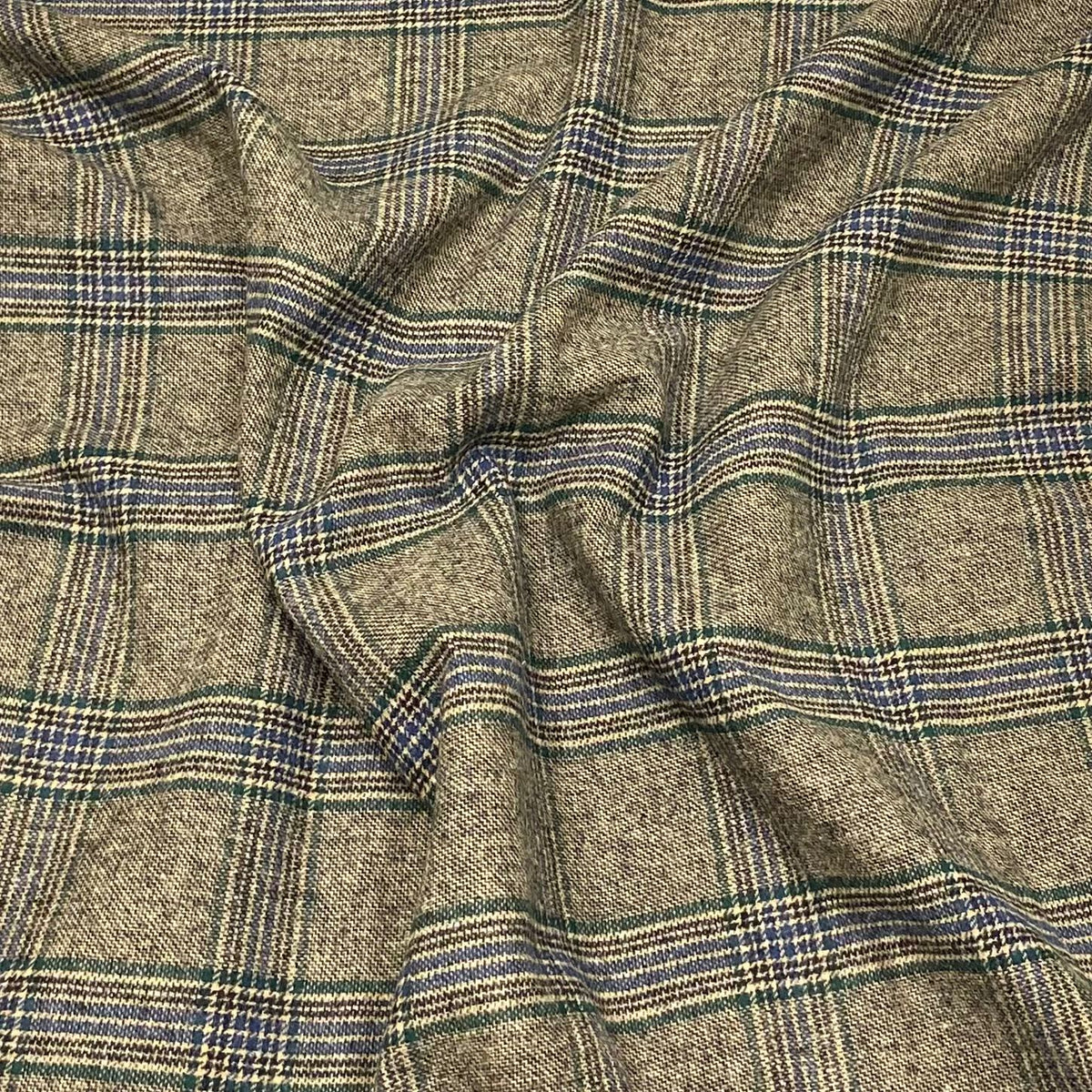 3 Metres Premium Wool Rich Fabric 55" Wide (Windowpane) – Cut Price Fabrics